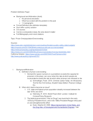 Policy Memo Outline - This is an study guide - Policy Memorandum To ...