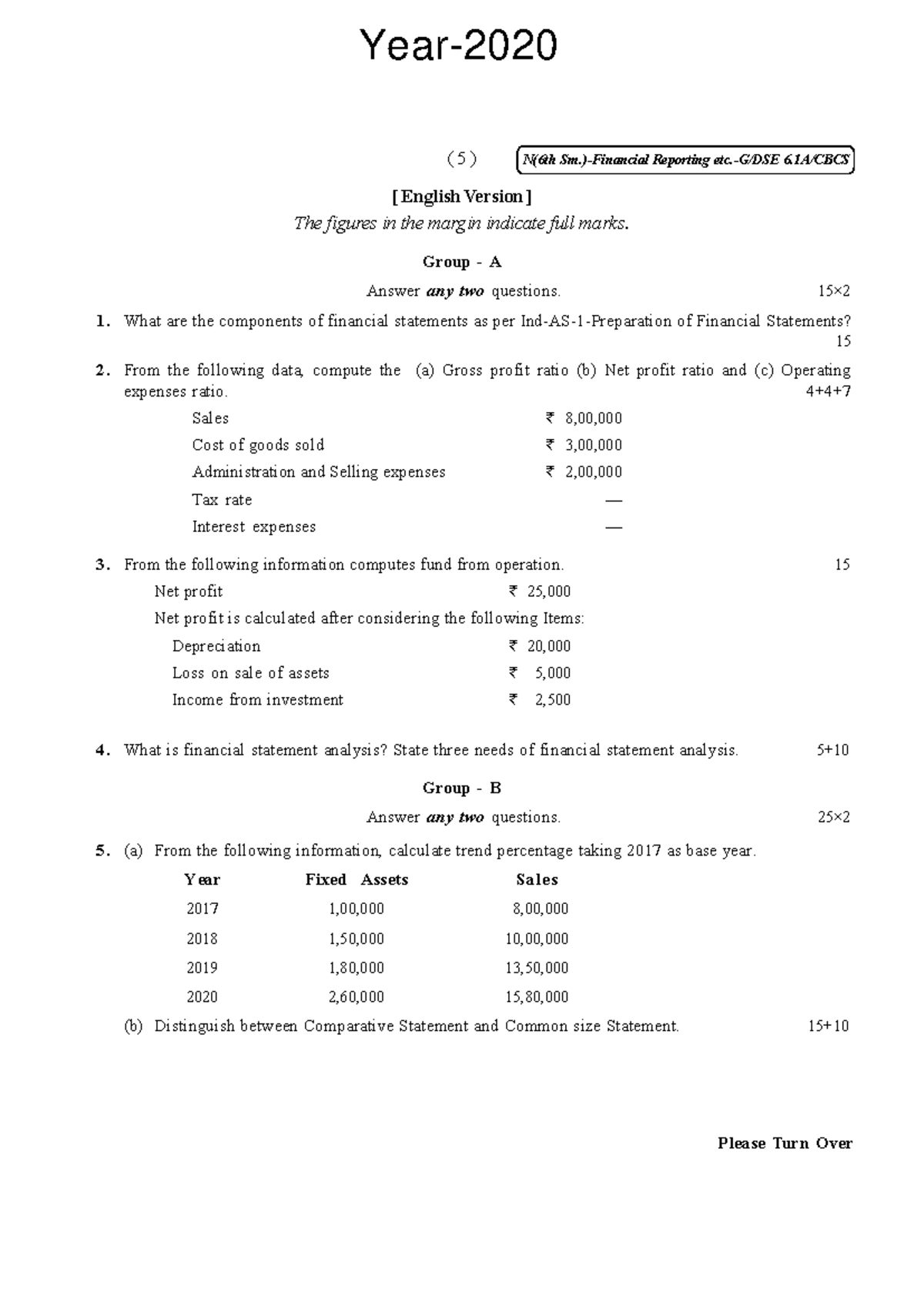 FR & FSA Yearly Paper General 2020 TO 2022 - ( 5 ) N(6th Sm.)-Financial ...