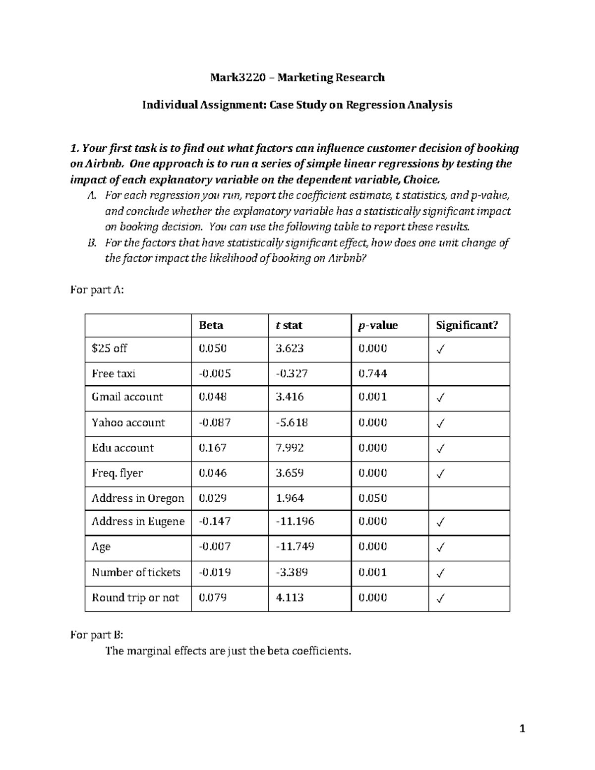 Case Study on Regression Analysis - Answers - Warning: TT: undefined function: 32 Mark3220 ...