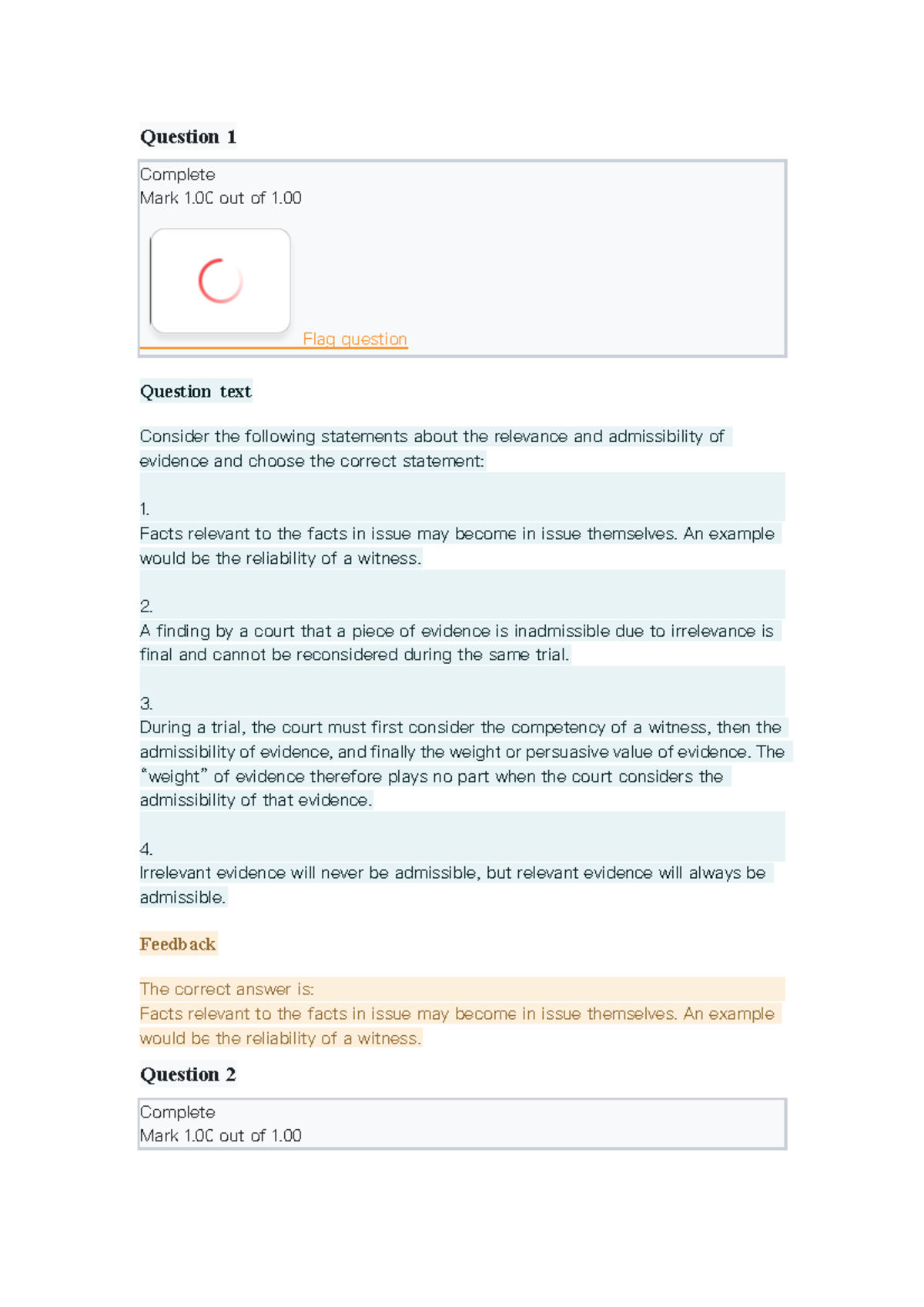 Lev3701 Assignment 1 Memo - Question 1 Complete Mark 1. 00 out of 1. 00 Flag question Question ...