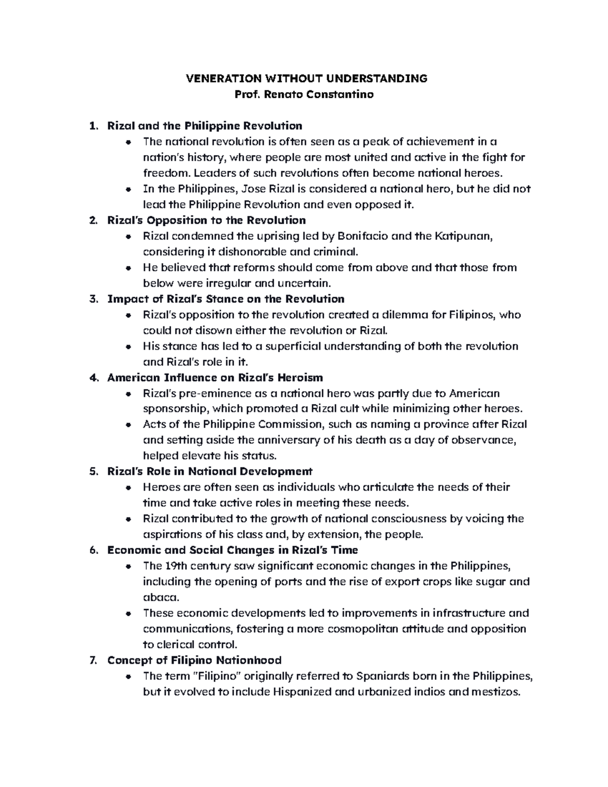 Veneration without Understanding - VENERATION WITHOUT UNDERSTANDING ...