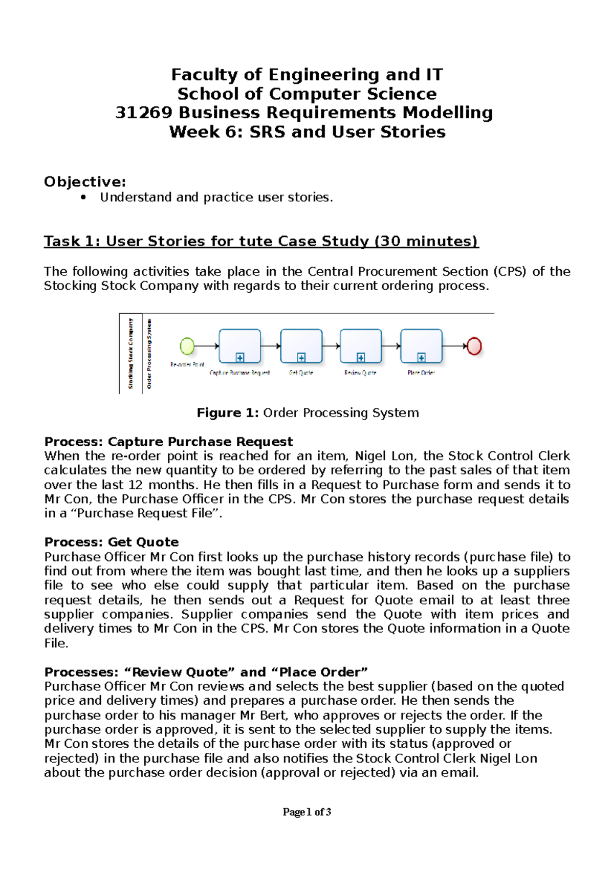 Week 6L Tut tasks - Faculty of Engineering and IT School of Computer ...