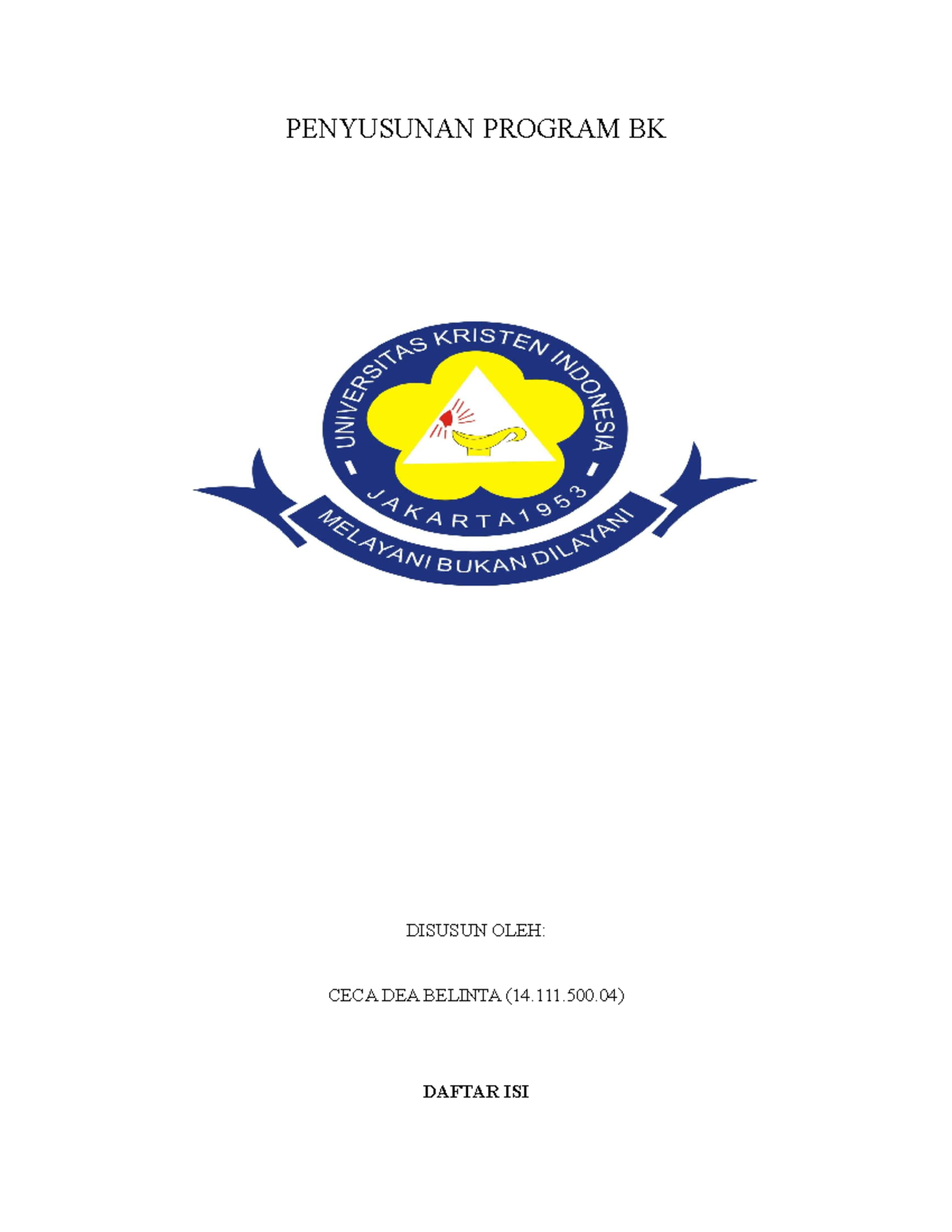 Penyusunan Program Bimbingan DAN Konseling DI SMAN 44 Jakarta Timur ...