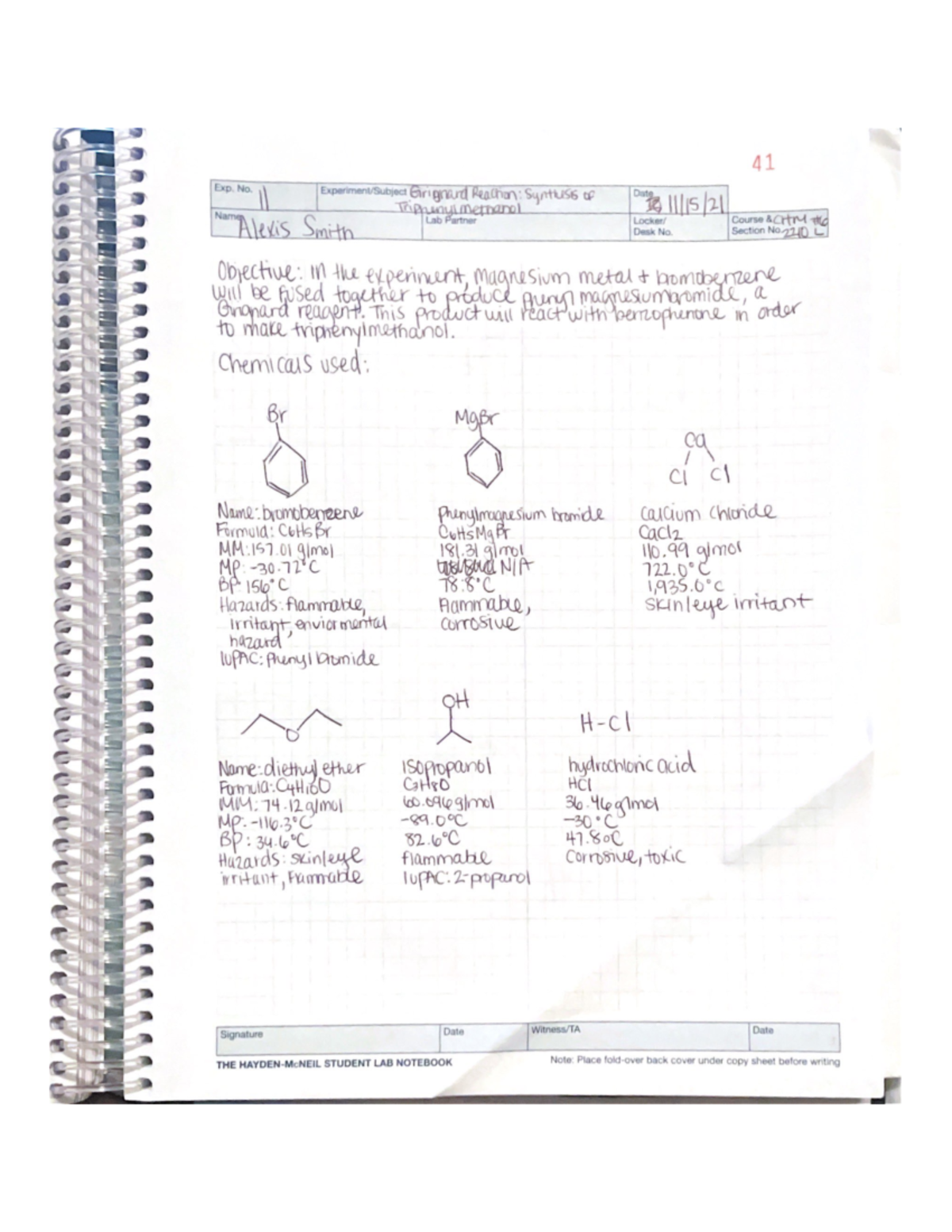 Pre Lab 11 - Grignard - CHM2210L - Studocu