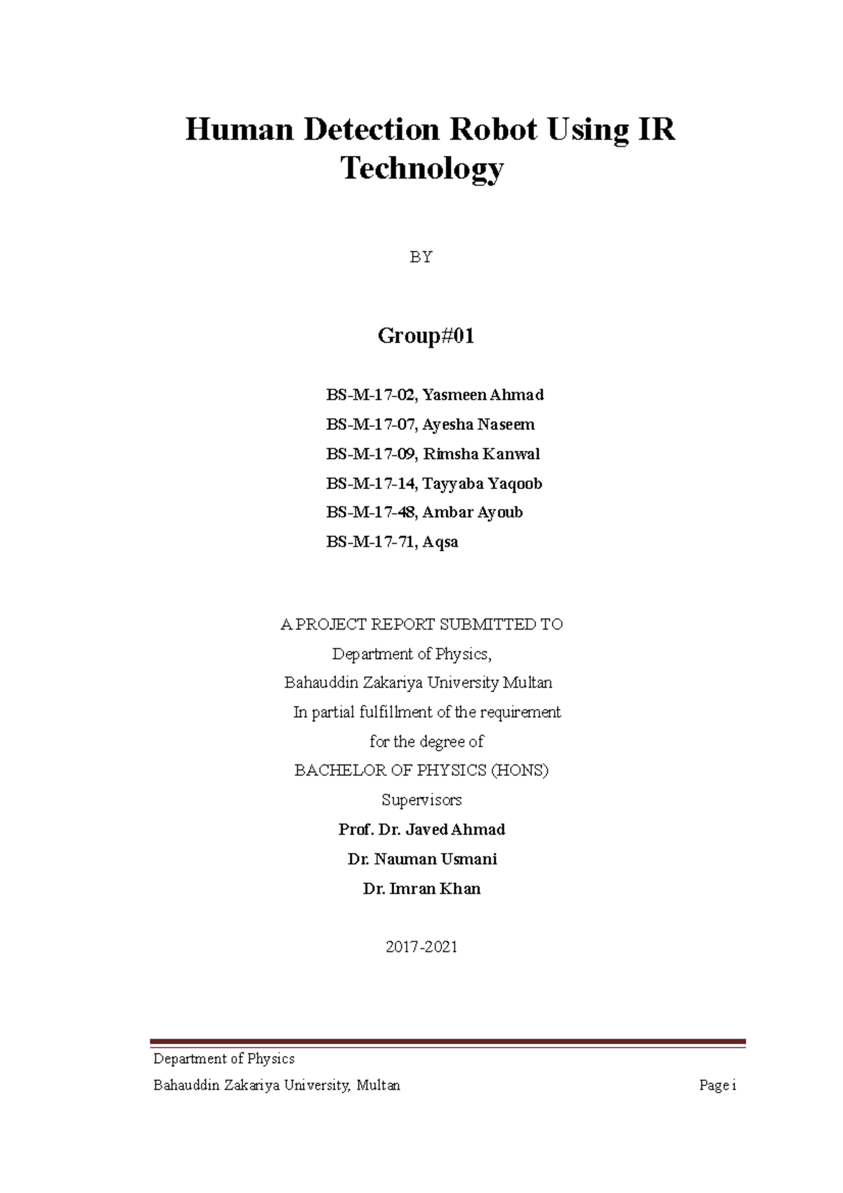 IR Technology based human detecting robot Report - Human Detection ...