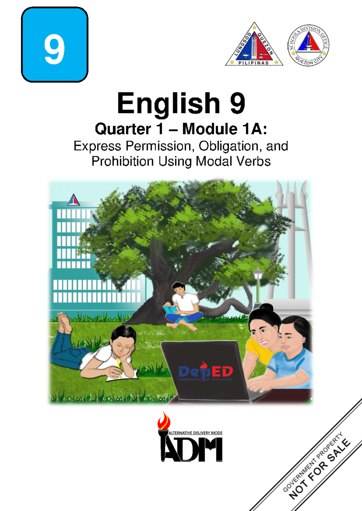 W1 Gr9 English 9 Q1 M1A Modals - English 9 Quarter 1 – Module 1A ...