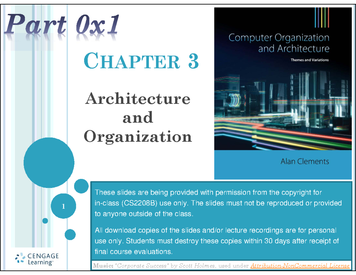 COA Chapter 03 Part 1 - Blurb - C HAPTER 3 Architecture and ...