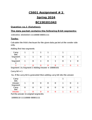 Template Sample Paper CS601 - Sample Paper FINALTERM EXAMINATION Fall ...