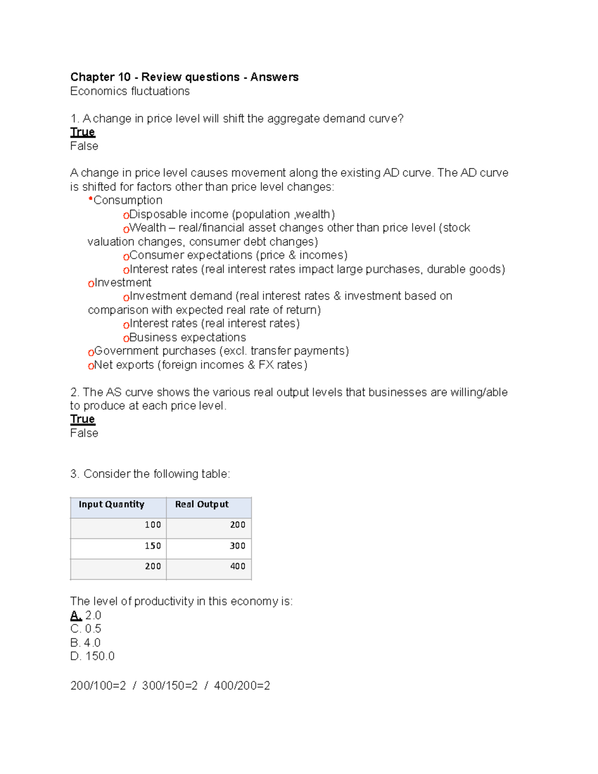 Chapter 10 - Review questions - Answers - Chapter 10 - Review questions ...