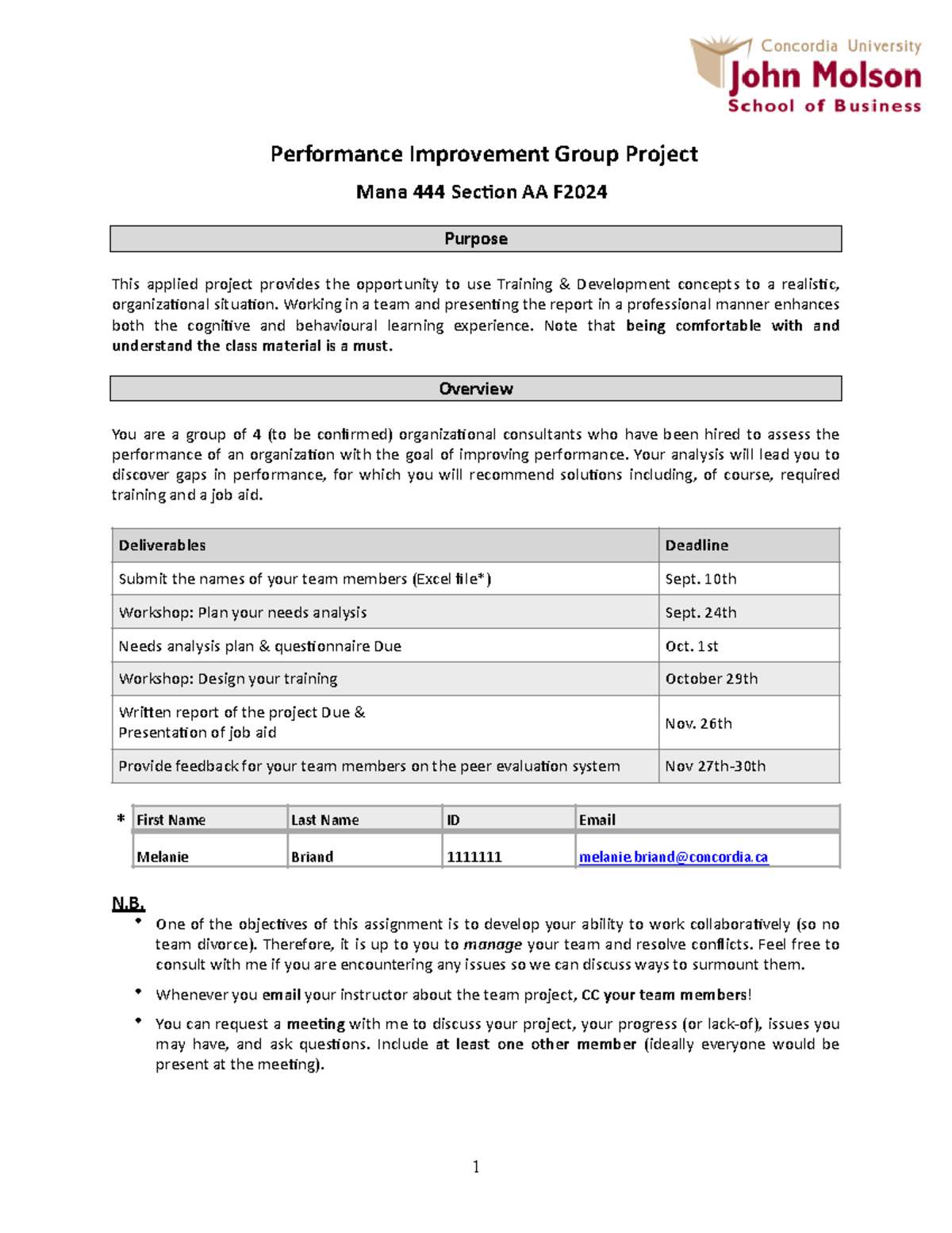 group project mana 444 - Performance Improvement Group Project Mana 444 ...