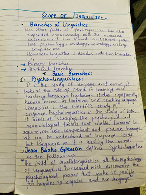SEM 4 Linguistics notes - Linguistics SEMESTER 4 Topic: “ Negative ...