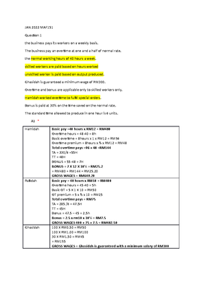 Test 2 JAN2021 MAF151 - Jan2021 MAF QUESTION 1 Which of the following ...