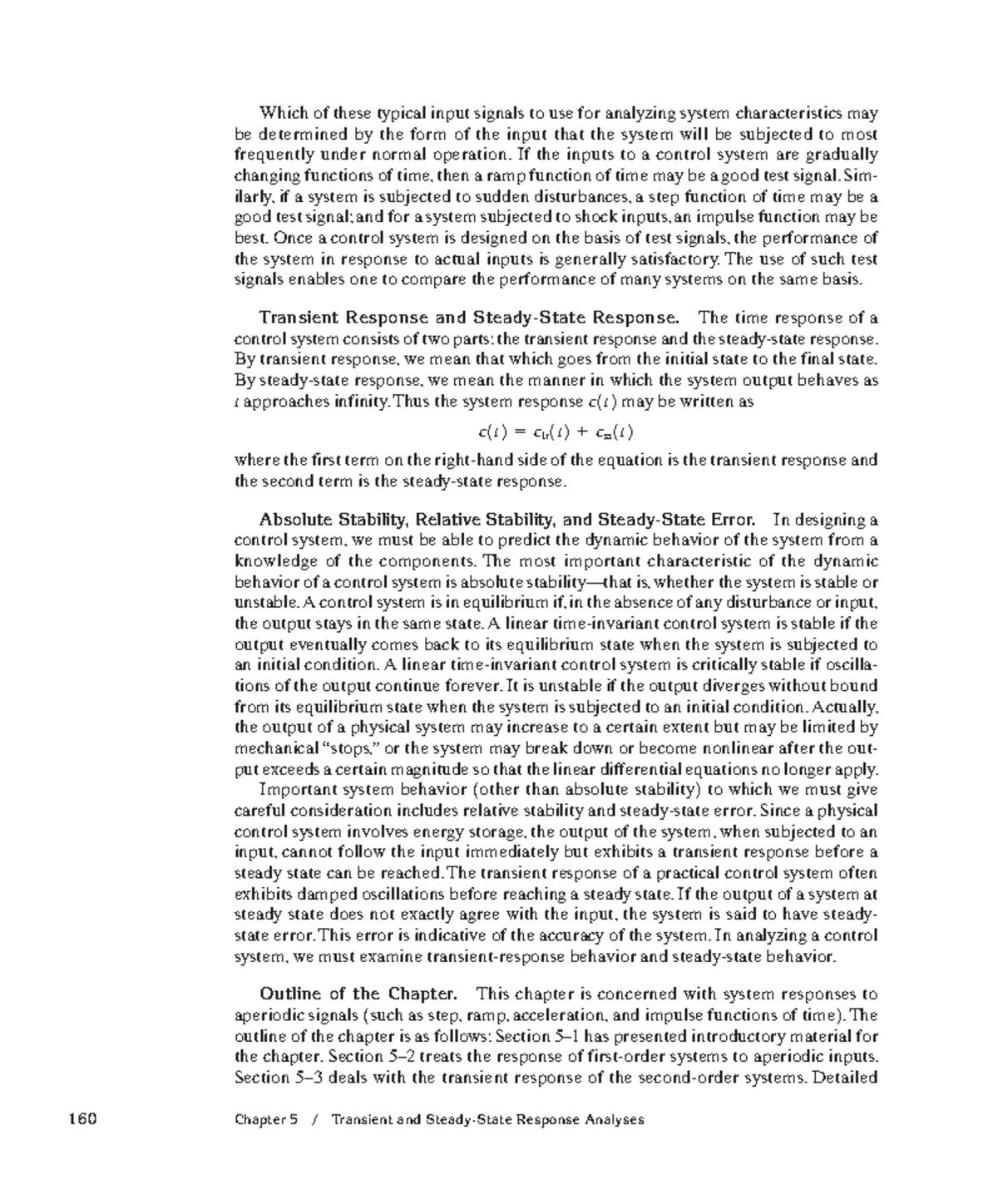Modern control engineering-35 - 160 Chapter 5 / Transient and Steady-State Response Analyses ...