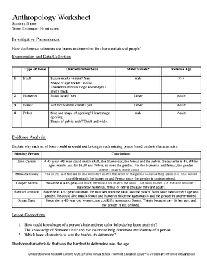 Value of Evidence - Forensics worksheet - Introduction to Analyzing ...