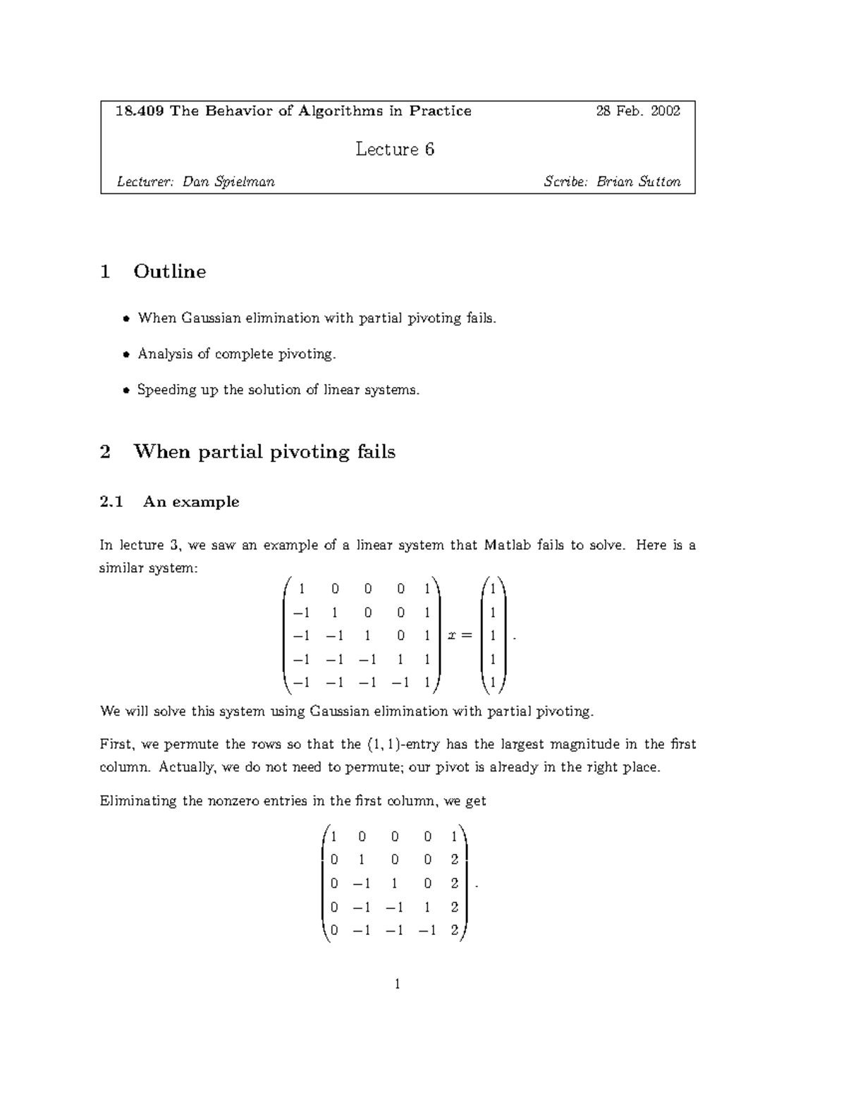 Lect6 Prof Is Naveen Garg 18 The Behavior Of Algorithms In Practice