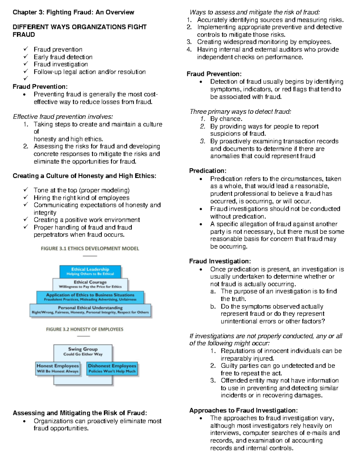 DIFFERENT WAYS ORGANIZATIONS FIGHT FRAUD - Chapter 3: Fighting Fraud ...