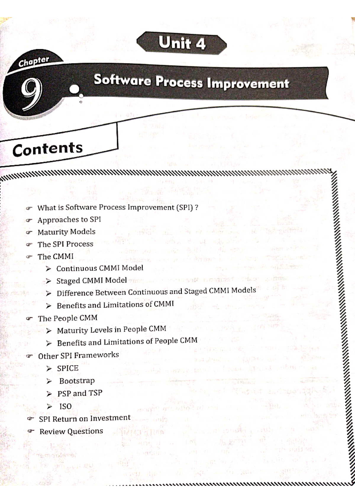 chapter 1 for software engineering - Unit 4 Chapter Software Process Improvement Contents What ...