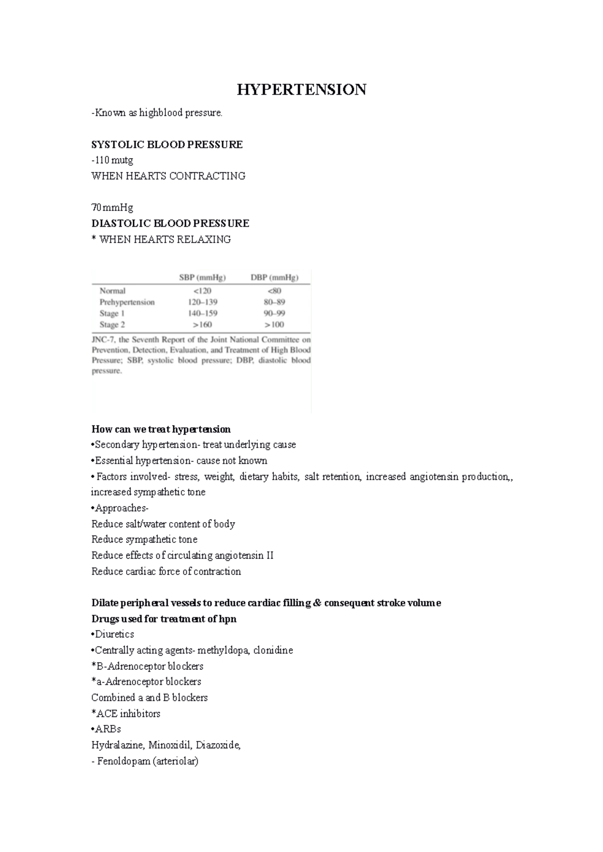 Annotated- Hypertension - HYPERTENSION Known as highblood pressure ...