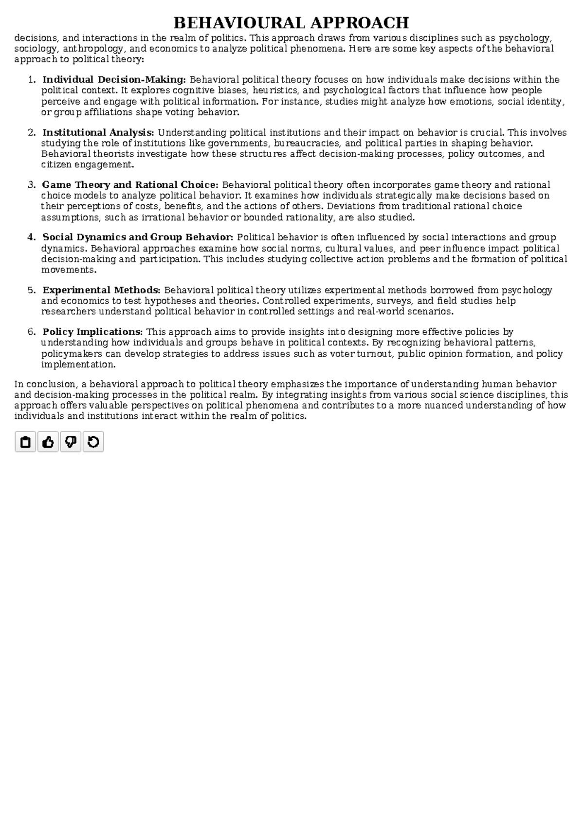 Behavioural Approach - BEHAVIOURAL APPROACH decisions, and interactions ...