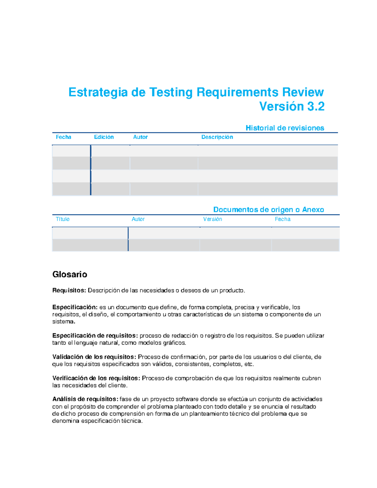 Ca C - Requirements Review Checklist v3.2 - Estrategia de Testing ...