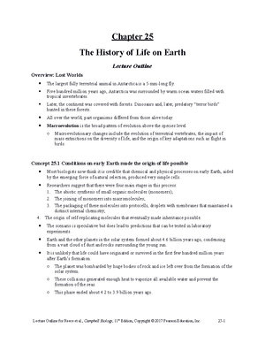 25 - D. Lewis - How has life on Earth changed over time ? ' Past ...