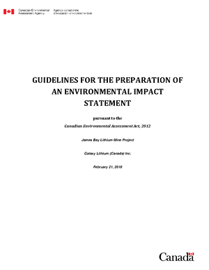 James Bay lithium mine preliminary information - GALAXY LITHIUM (CANADA ...