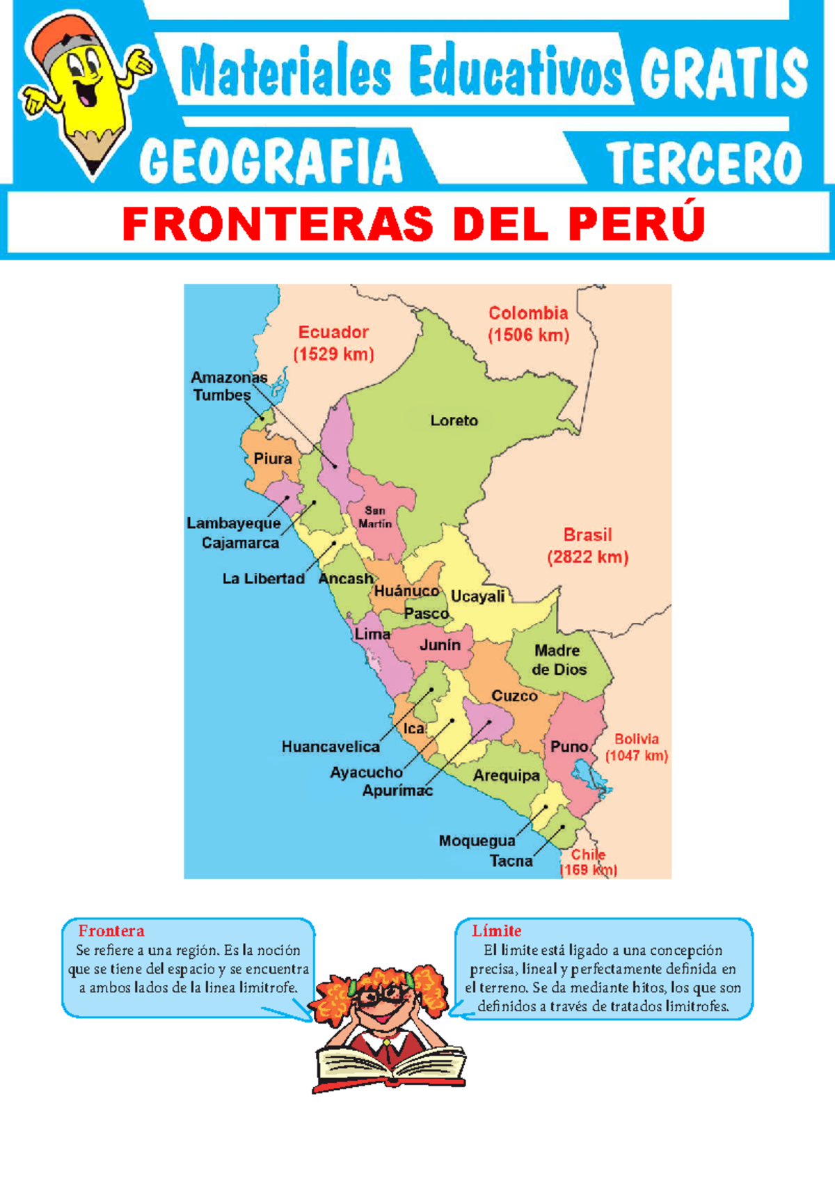 Fronteras-del-Perú - pdff - Frontera Se refiere a una región. Es la ...