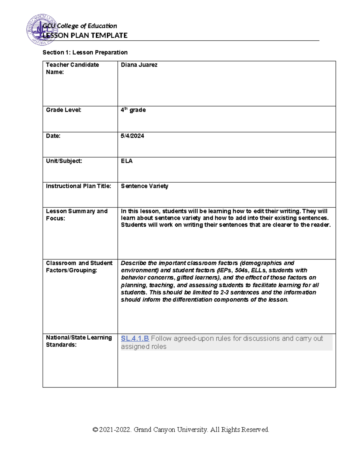 Coe-lesson-plan-template - LESSON PLAN TEMPLATE Section 1: Lesson ...