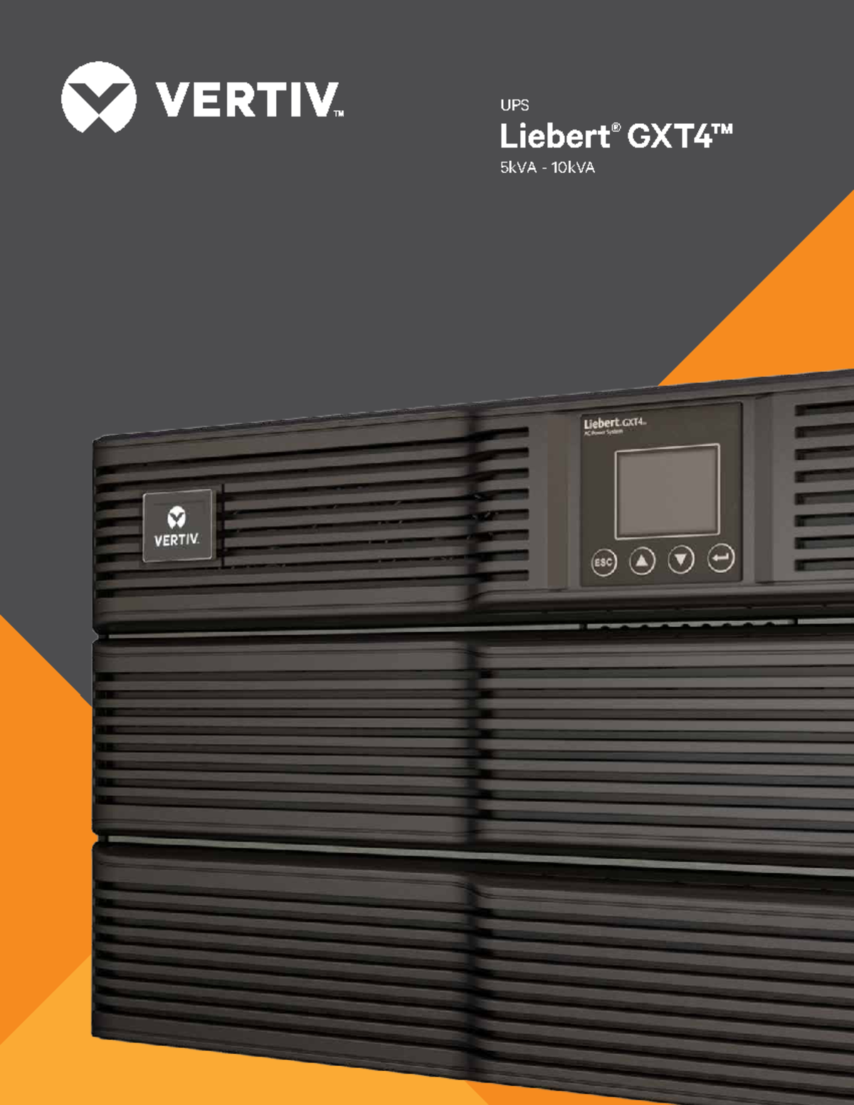 Ups liebert gxt4 5kva 10kva - UPS 5kVA - 10kVA Liebert ® GX T4 ...
