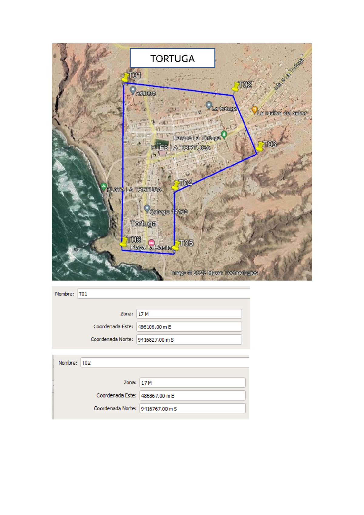 Mapas Paita - practica - TORTUGA T01 C T02 Astillero La tortuga T ...