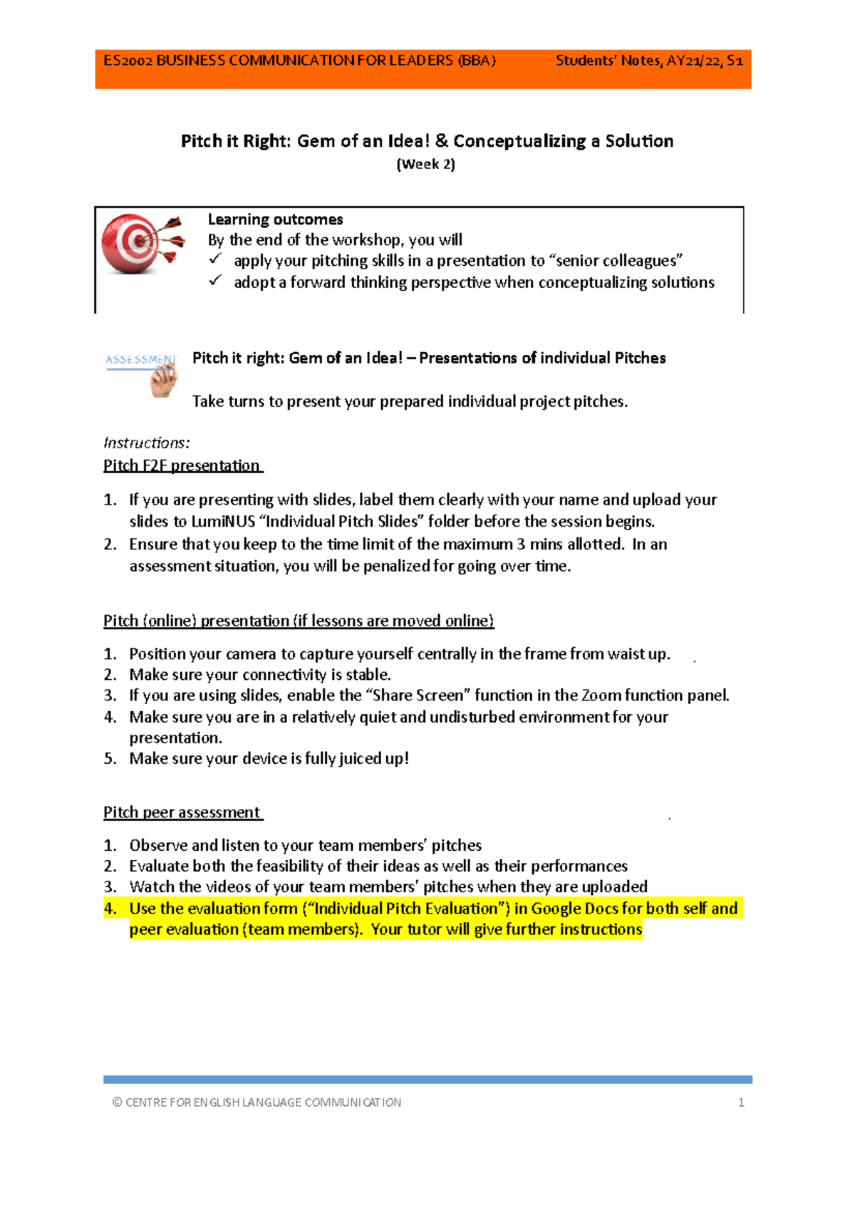 Week 2 Students' Notes AY2021-22 S1 Notes for es20002 Used in tutorials ...