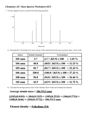 Pes practice 2 - Nothing - 1 AP® Chemistry: PES Analyzing data from PES ...