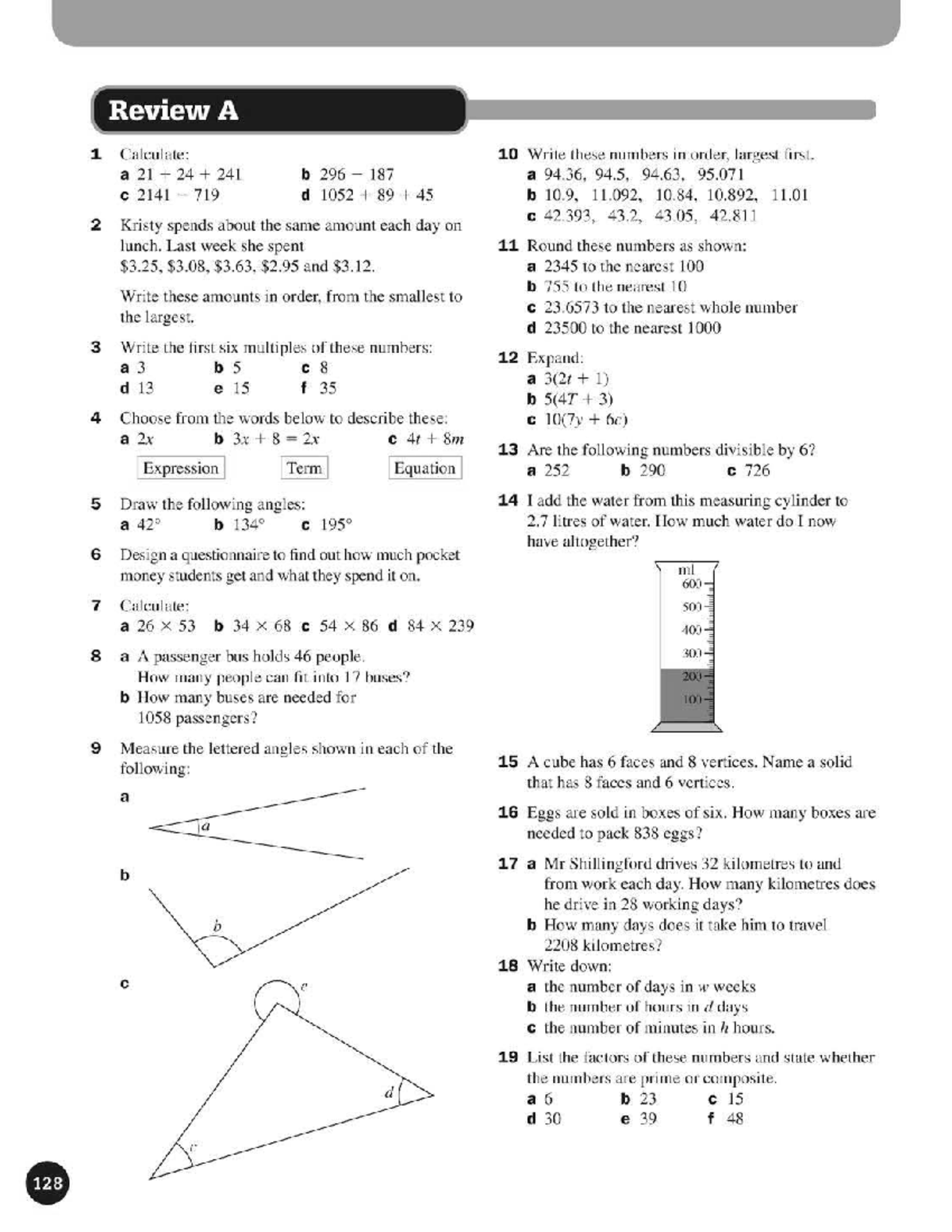 Math 7 Review A - Introduction To Research Method - Studocu