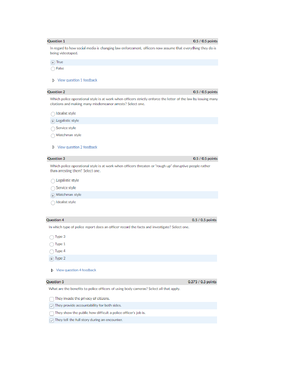 CJ 315 4-3 Quiz - cj 315 - Studocu