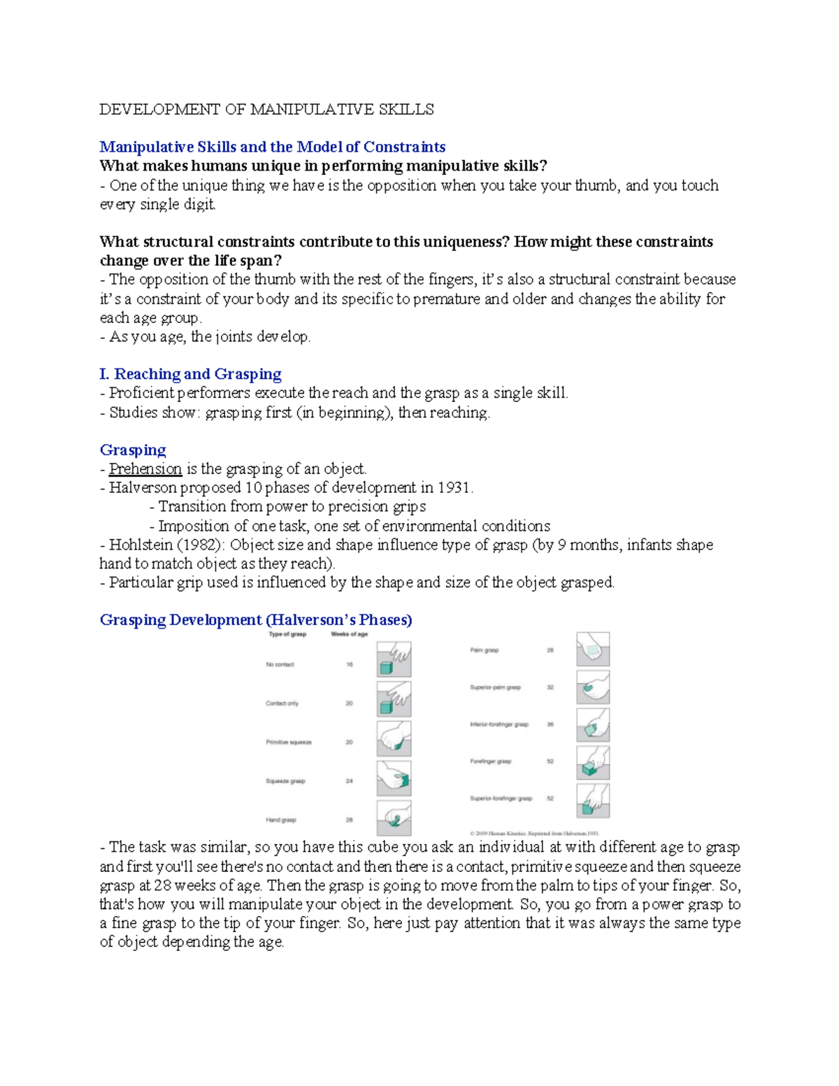L7 - Professor Gentil - DEVELOPMENT OF MANIPULATIVE SKILLS Manipulative ...