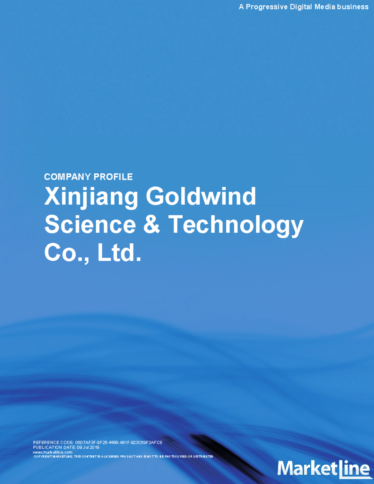 Marketline Report Xinjiang Goldwind - MGMT30015 - Unimelb - Studocu