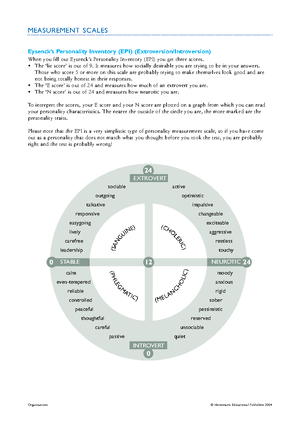 Robson Self Concept Questionnaire and norms - Robson SCQ Name - Studocu