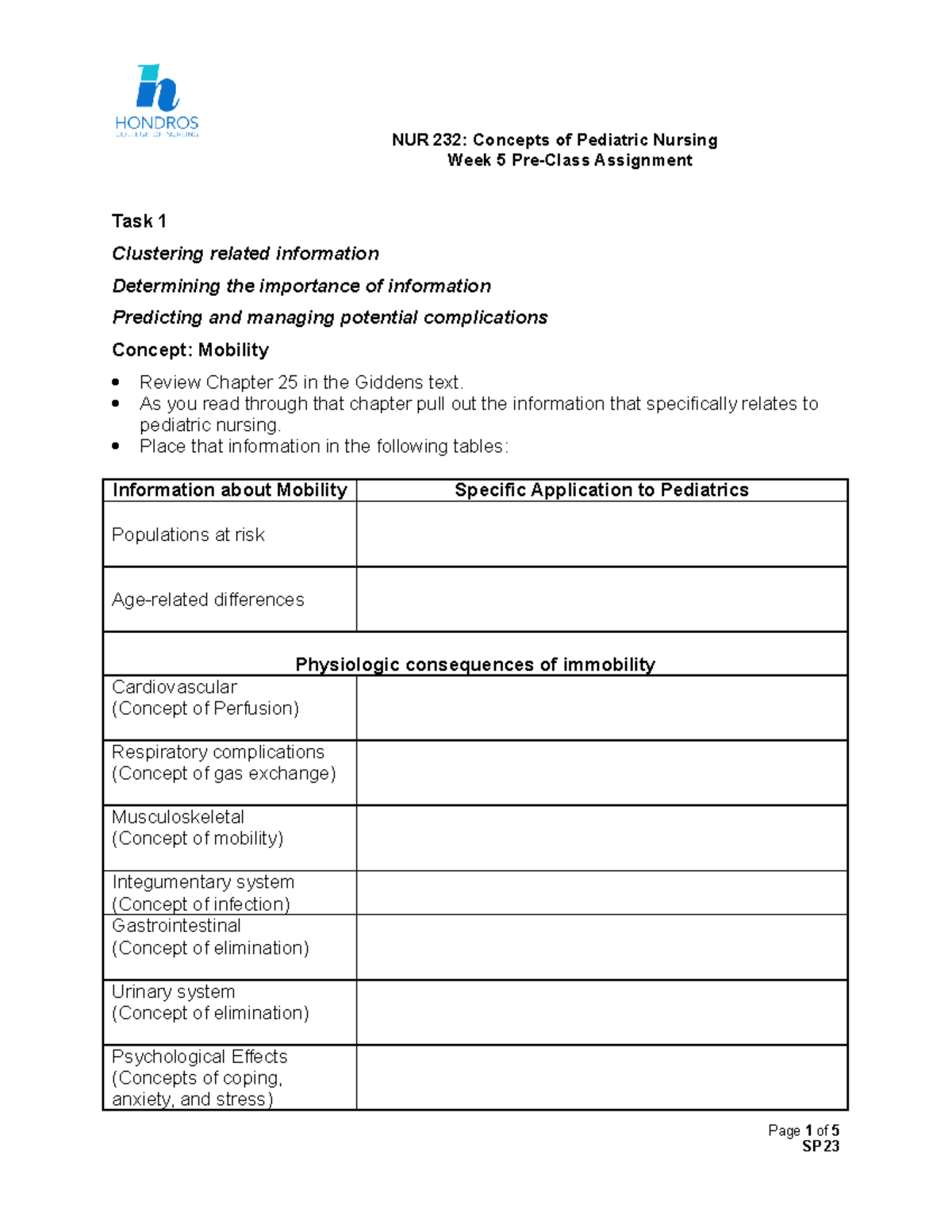 Week 5 Pre-Class Assignments - Week 5 Pre-Class Assignment Task 1 Clustering related information ...