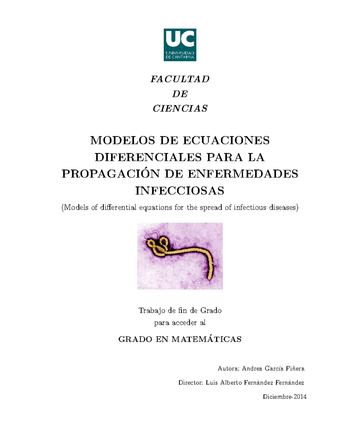 Andrea Garcia Piñera - ASFASF - FACULTAD DE CIENCIAS MODELOS DE ...