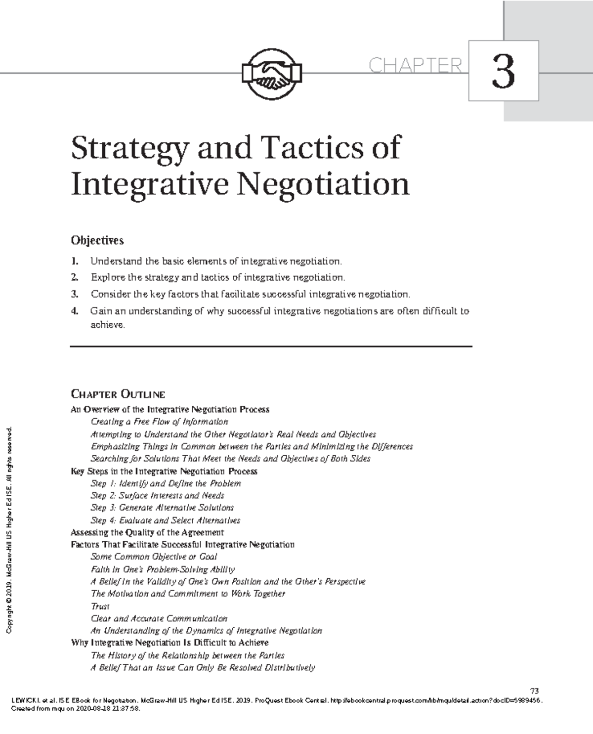 ISE EBook for Negotiation - (Chapter 3 Strategy and Tactics of ...