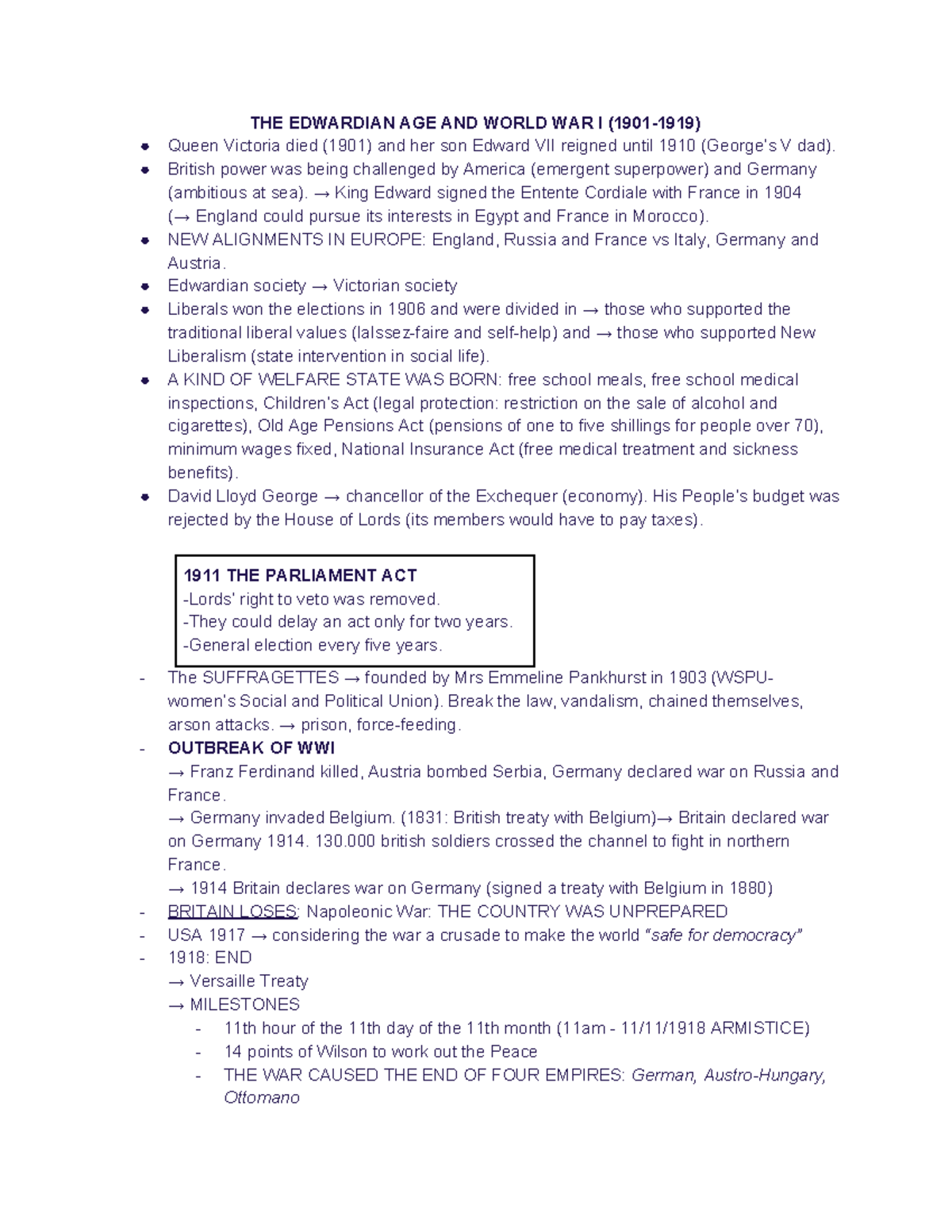 Edwardian Age - THE EDWARDIAN AGE AND WORLD WAR I (1901-1919) Queen ...