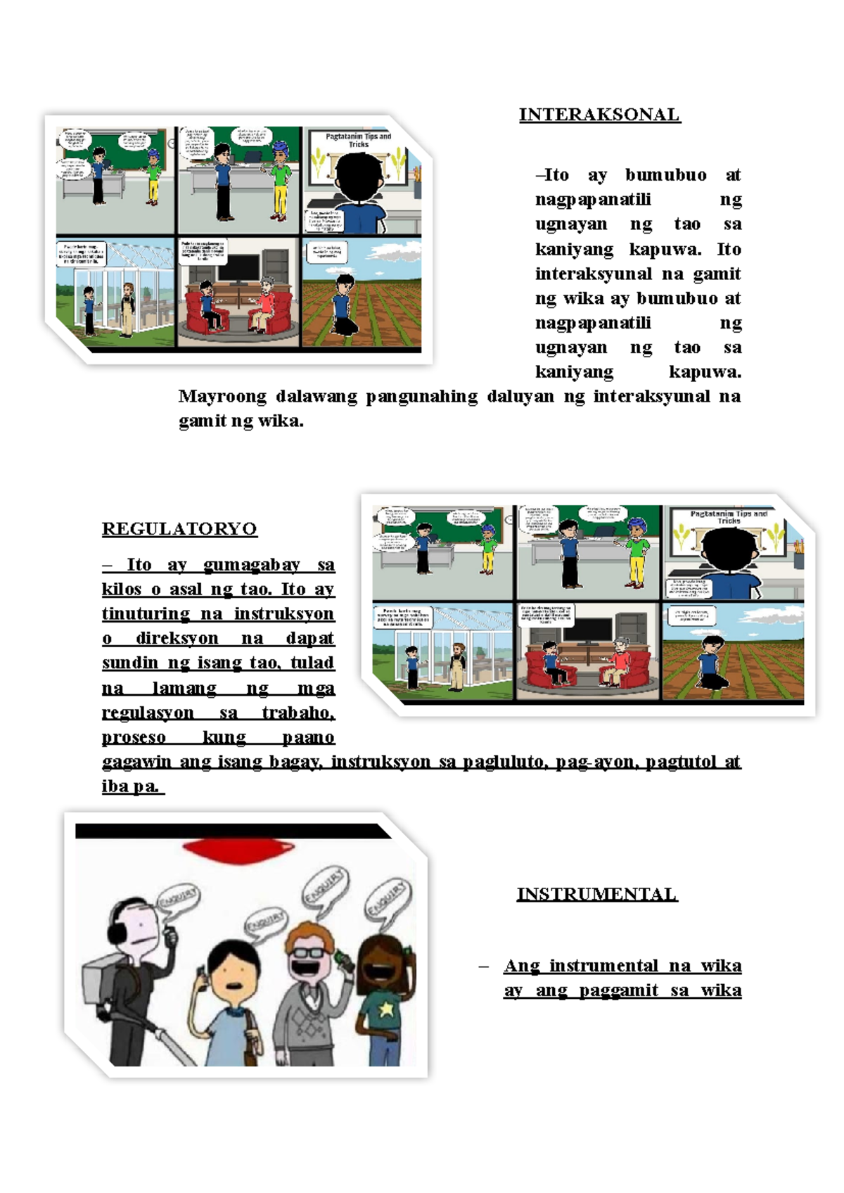 Filipino-11 - subhetibo obhetibo - INTERAKSONAL –Ito ay bumubuo at ...