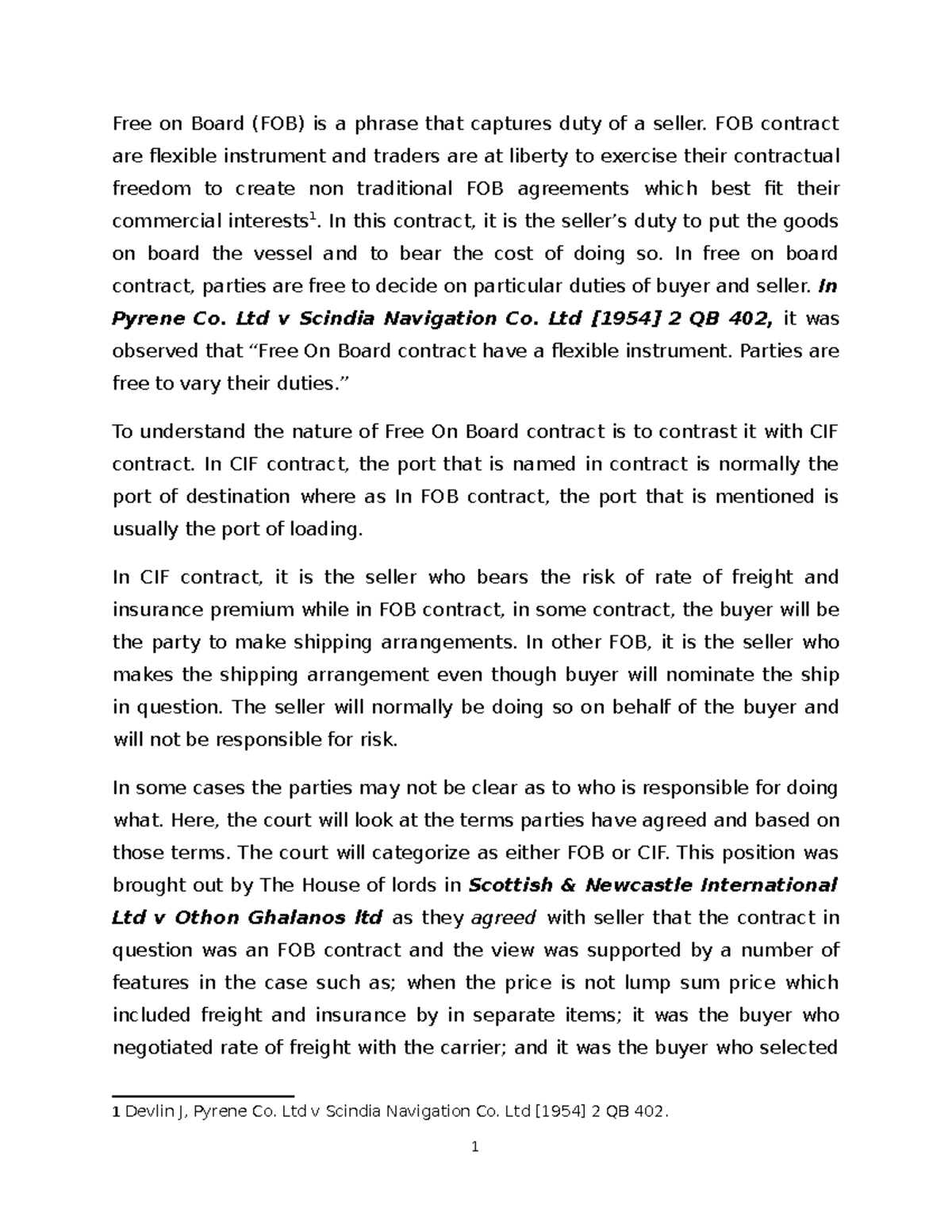 FOB contract. - What an FOB Contract is like. - Free on Board (FOB) is ...