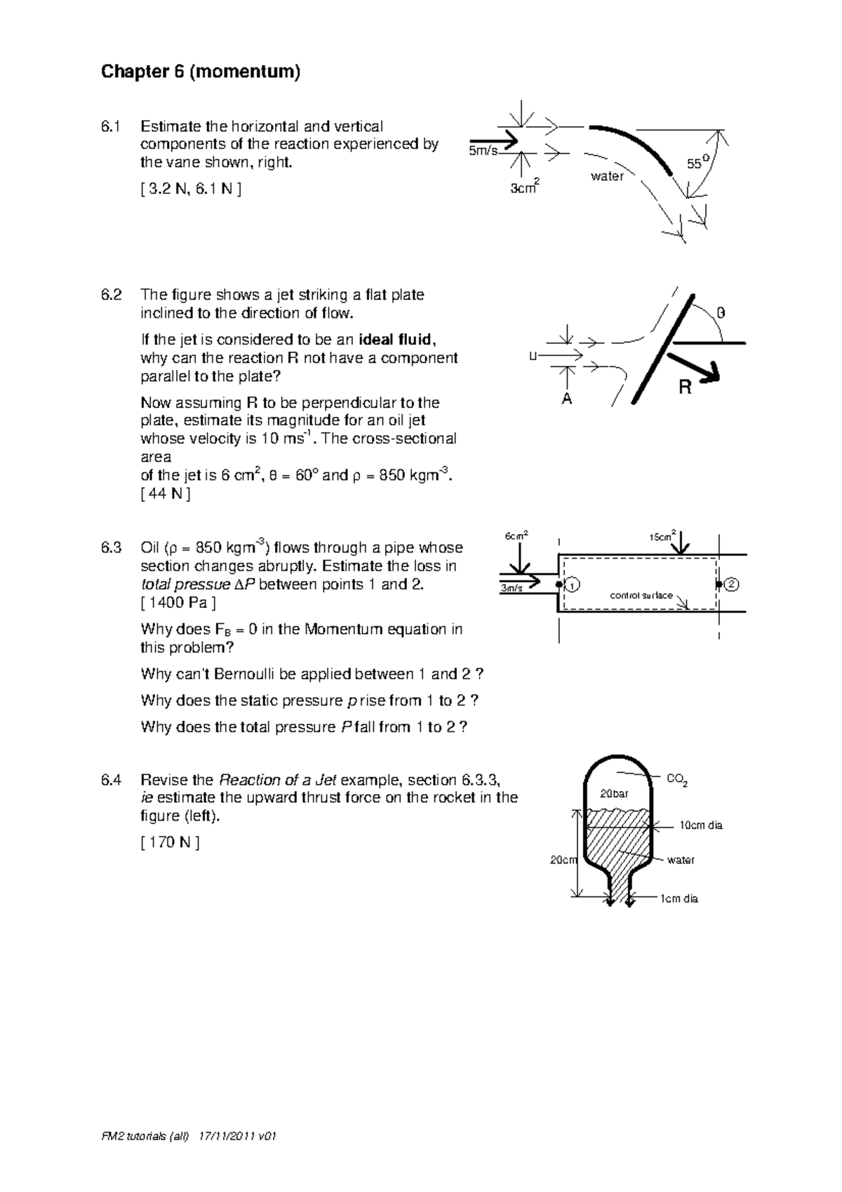 Chapter 6 (Momentum) Tutorial Questions - FM2 tutorials (all) 17/11 ...