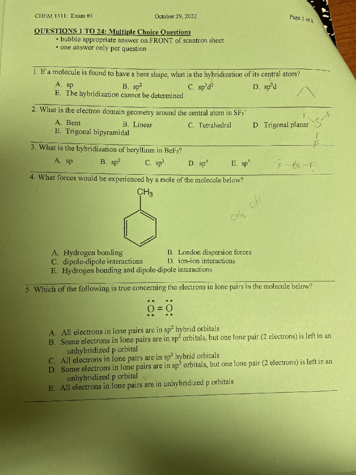 IMG 0679 GEN CHEM 1 Past questions - CHEM 1311 - Studocu