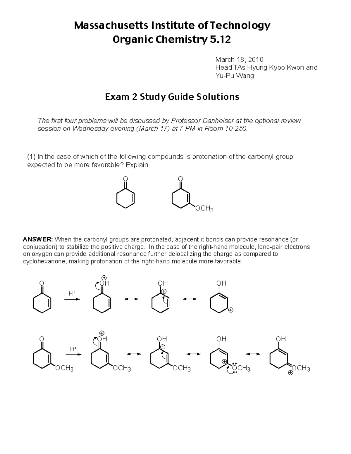 Exam 2 Study Guide Solutions - Massachusetts Institute of Technology ...