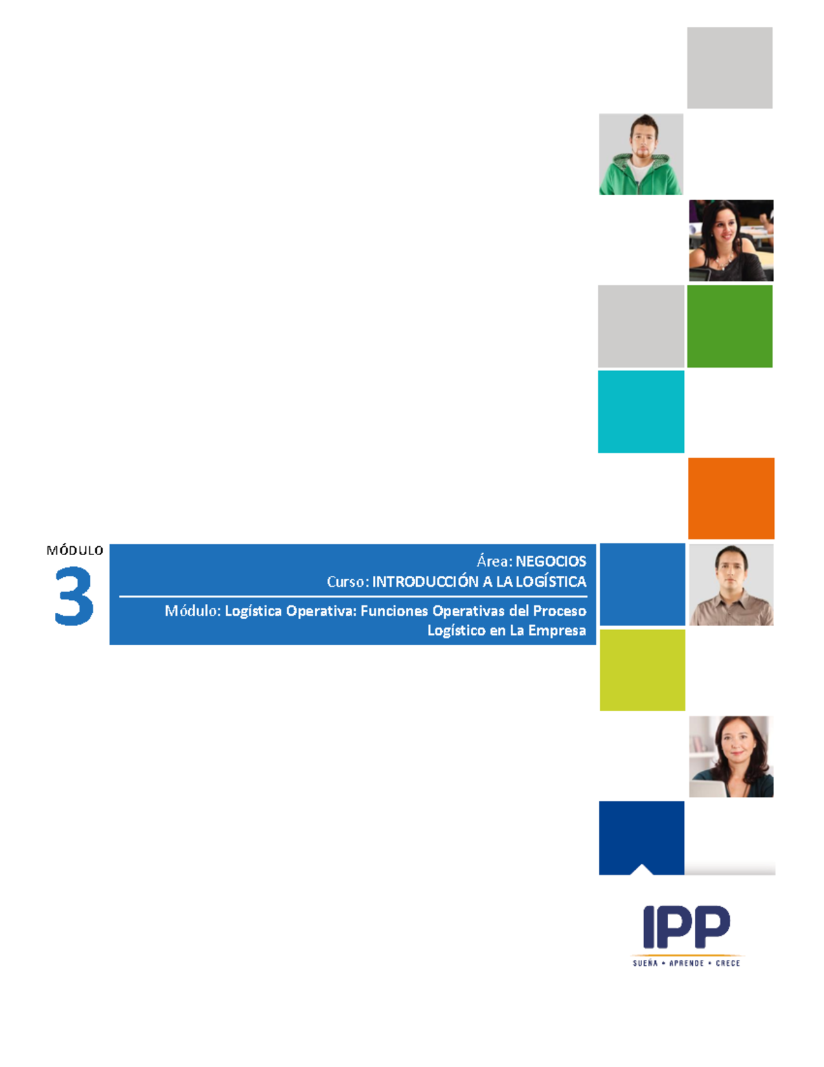 M3 - Introducción a la Logística - 3 ¡rea: NEGOCIOS Curso: INTRODUCCI”N A LA LOGÕSTICA MÛdulo ...
