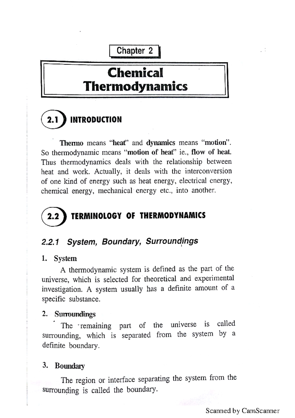 Chemical Thermodynamics - Chemistry - Studocu