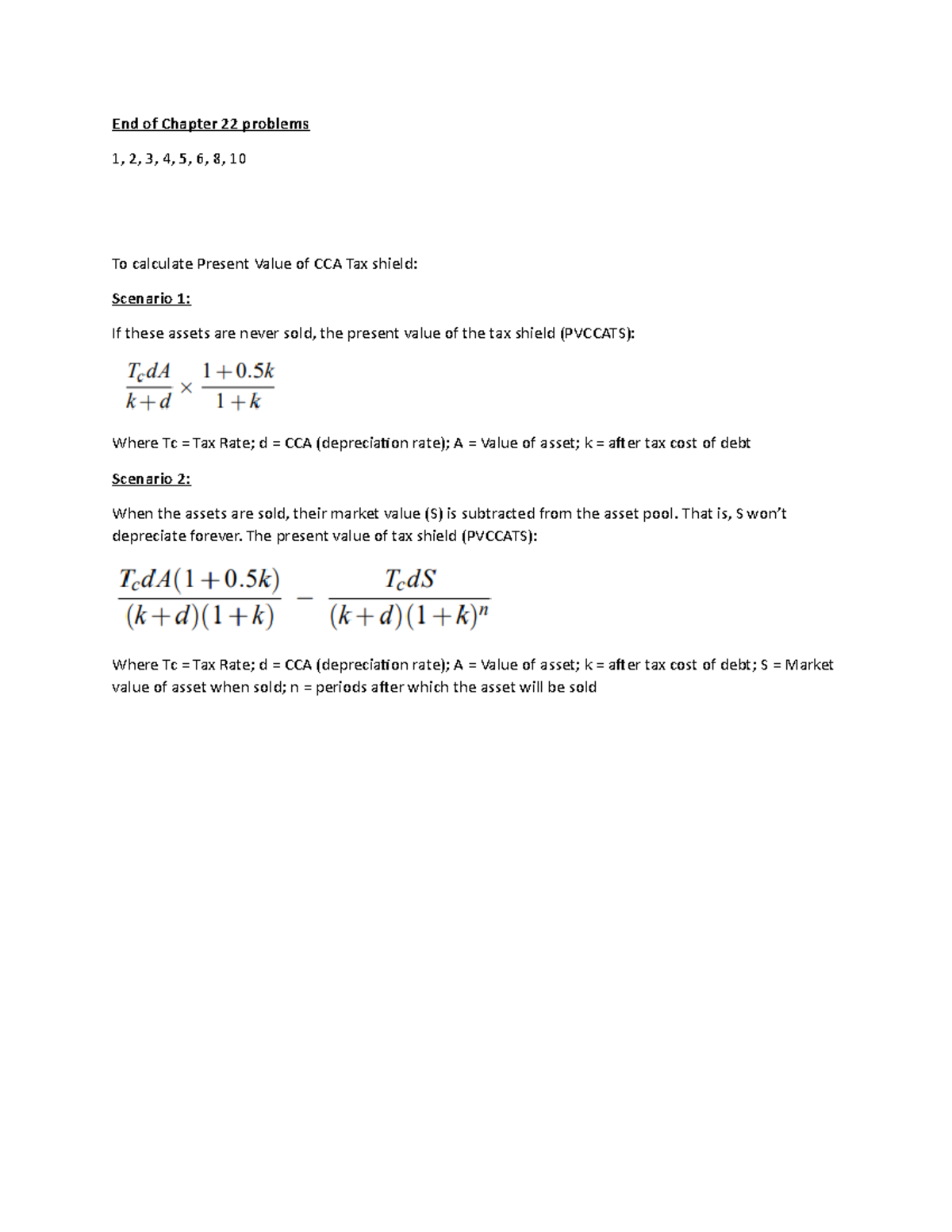 End of Chapter 22 problems - End of Chapter 22 problems 1, 2, 3, 4, 5 ...