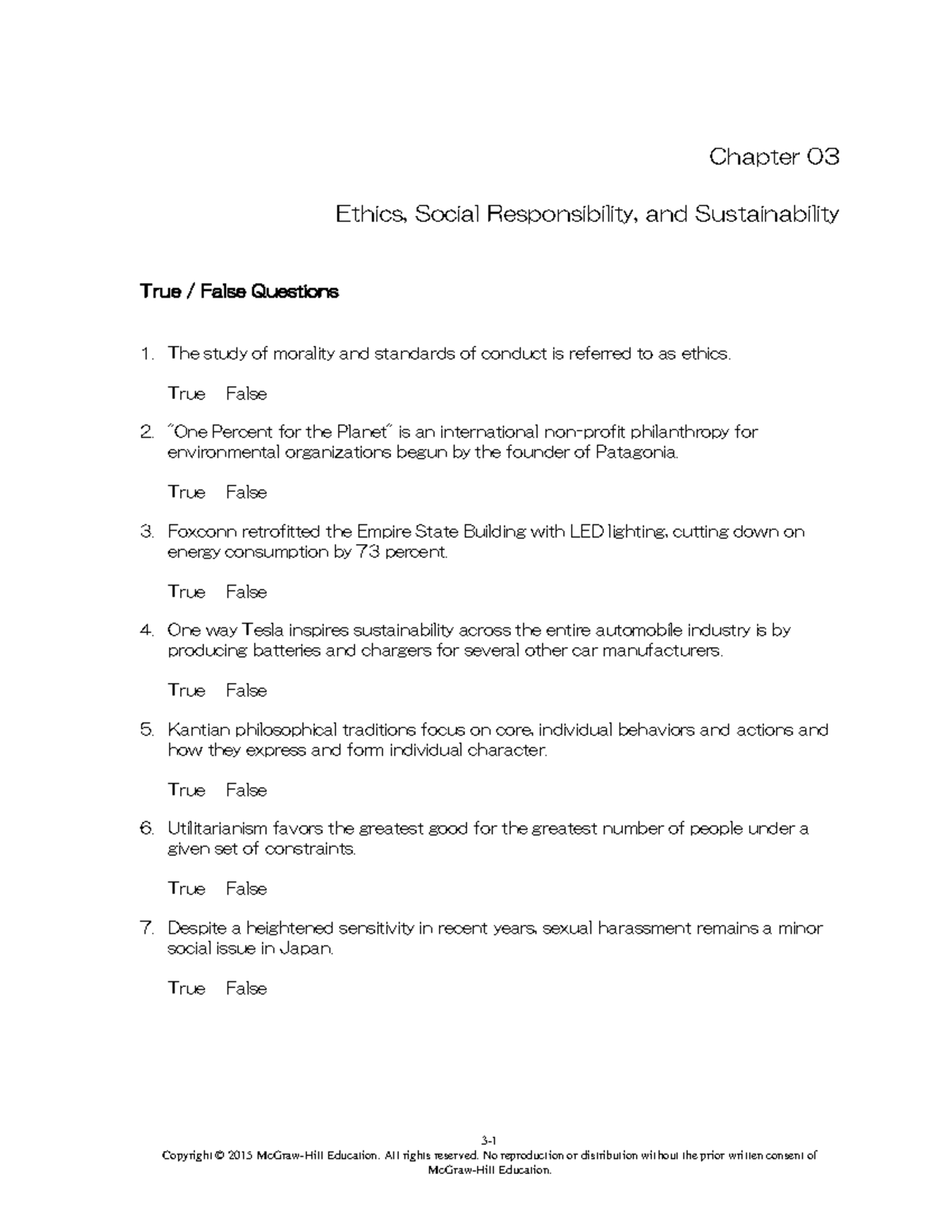 TBChap 003-ethics - Global Business Today 9th Edition - 3 - 1 Copyright ...
